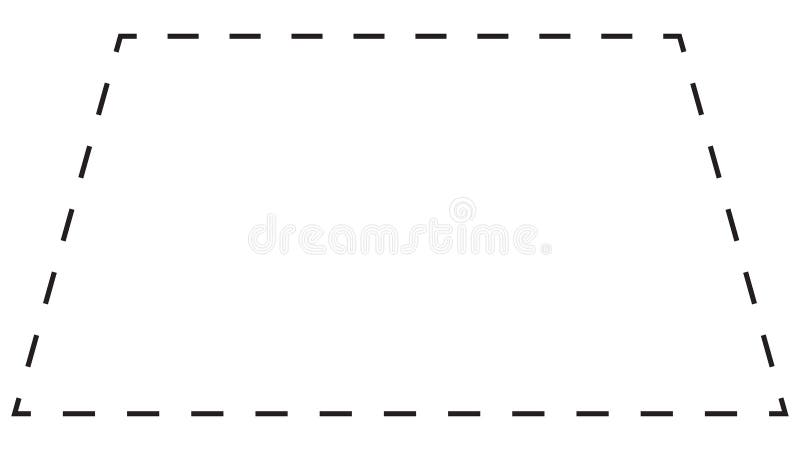 Trapezoid Shape, Trapezium Frame, Label, Layout, Infographic Stock ...