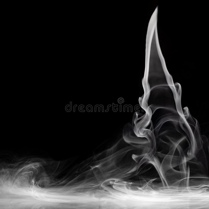 The Shape of a Tree Made of Smoke Stock Image - Image of wallpaper ...