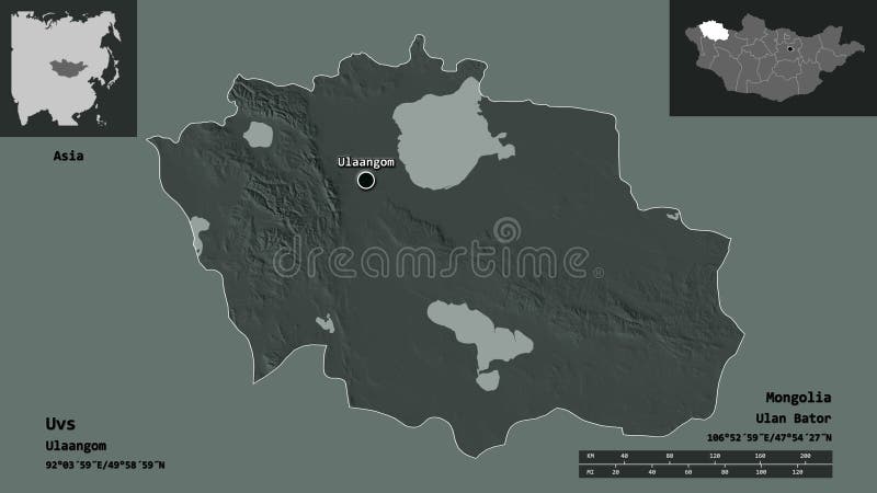Uvs, Province of Mongolia,. Previews. Administrative Stock Illustration - Illustration of ...