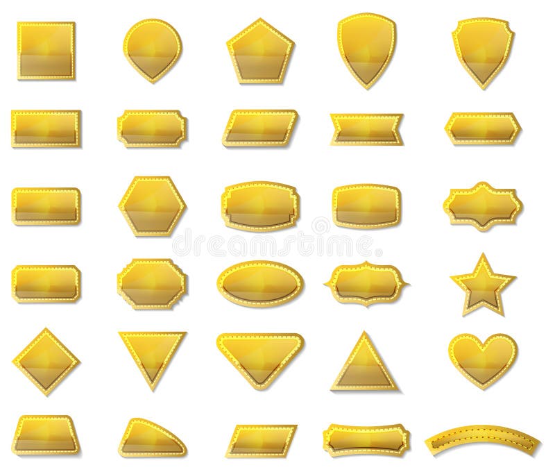 Shape; Vector; Shapes; Label; Frame; Set; Illustration; Sticker; Stock ...