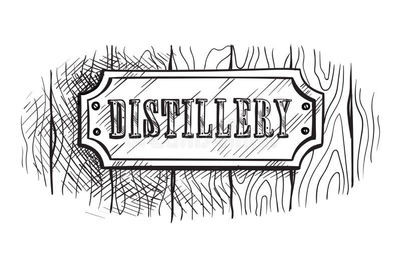 Industrial Distillery Factory Stock Vector - Illustration of process ...