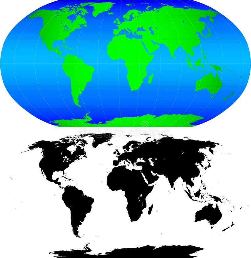 Shape of the world stock vector. Illustration of detailed - 9659396