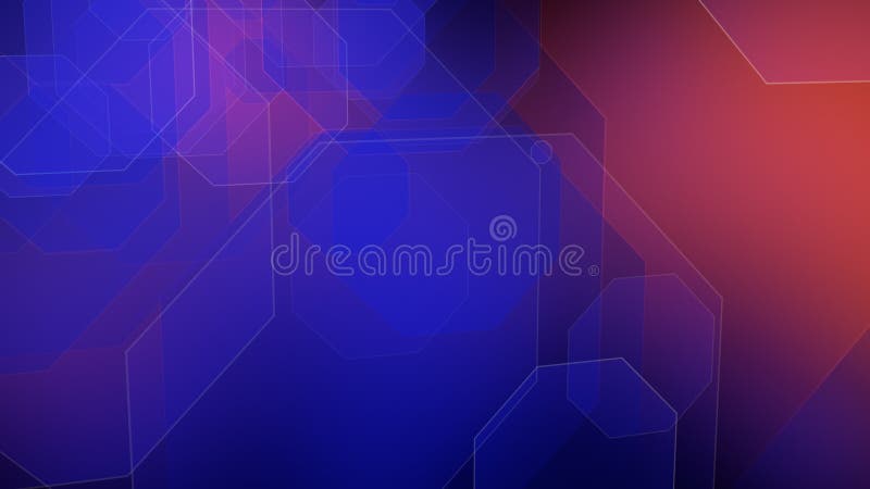 Technology Background with Abstract Geometric Octagon Pattern ...