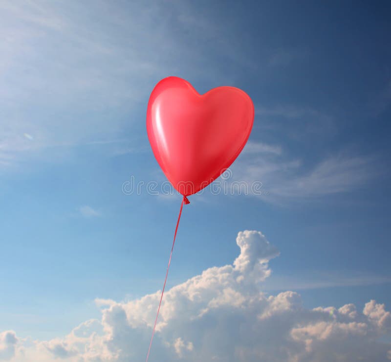 Shaped Balloon Heart stock image. Image of holiday, balloon - 26569241