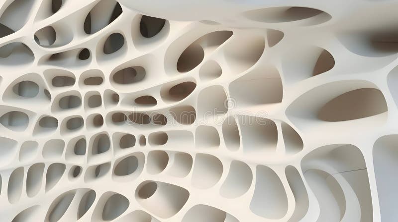 Shaped 3D White Holes As Abstract Background Wallpaper Stock Vector ...