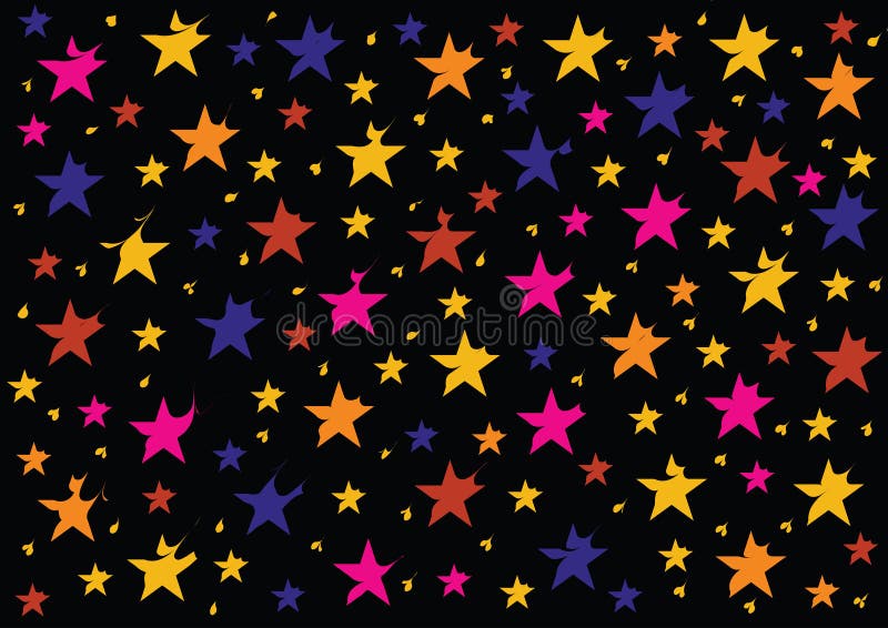Shaped and Distorted Stars. Vector Illustration Stock Vector ...