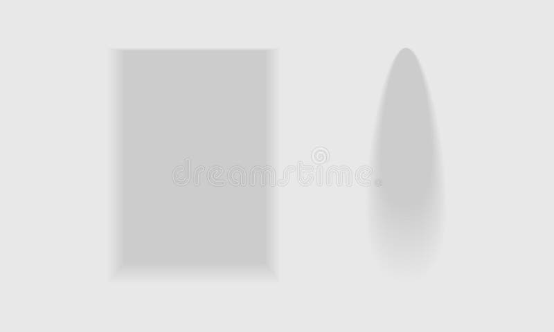 Shaped Drop Shadow As Visual Effect in Graphic Design Vector Set Stock ...