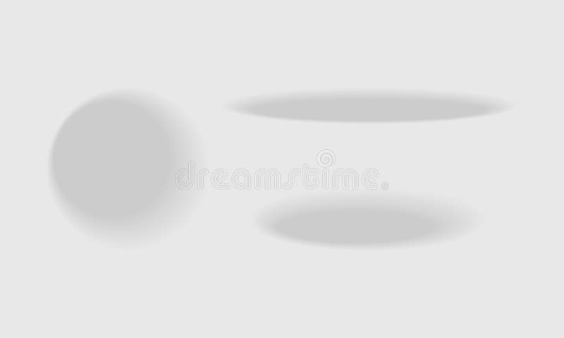 Shaped Drop Shadow As Visual Effect in Graphic Design Vector Set Stock ...