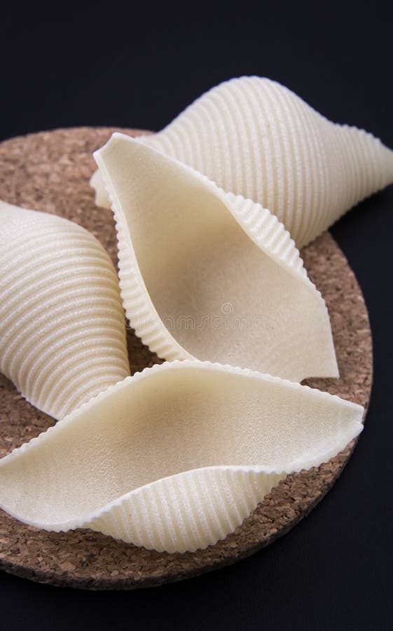 Shaped Pasta and Plain Pasta. Pasta with Different Shapes with ...