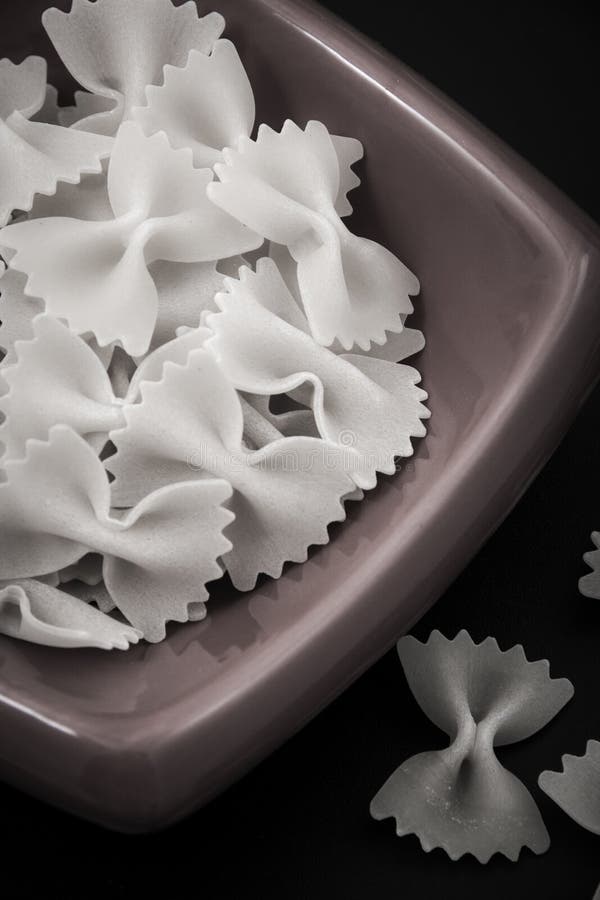 Shaped Pasta and Plain Pasta. Pasta with Different Shapes with ...