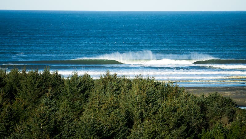 Shapely Long Beach Waves 5 Color Stock Image - Image of shapely, beach ...