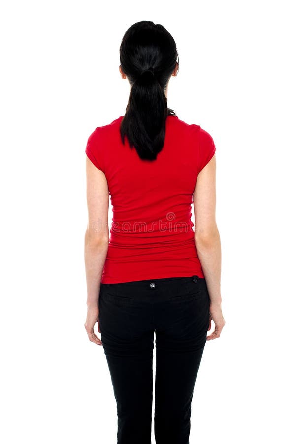 Shapely Woman With Her Back Facing Camera Stock Image - Image: 27847781