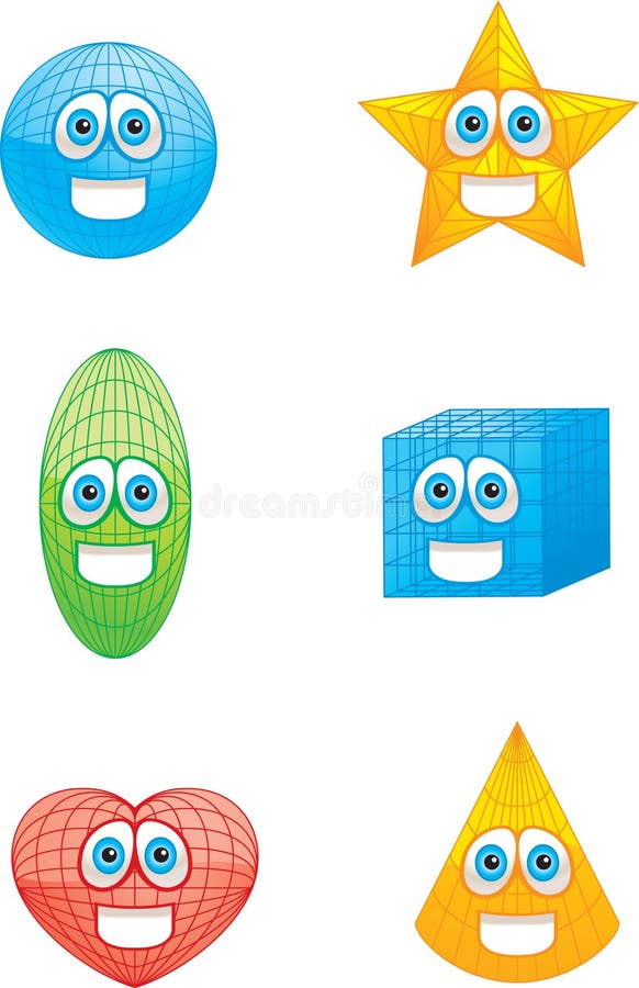 Fun Basic Shapes stock vector. Illustration of preschool - 21716686