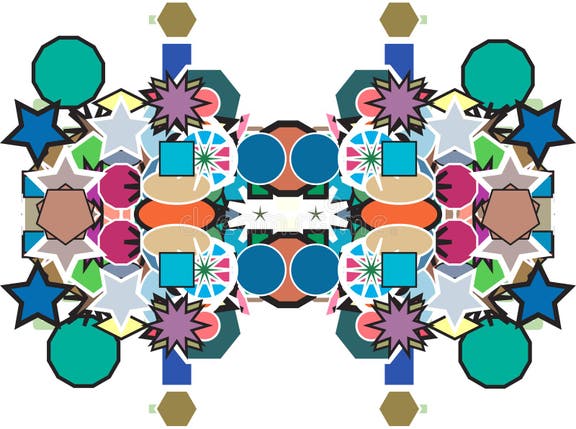 Symmetrical Circular Shapes Stock Illustrations – 8,868 Symmetrical ...