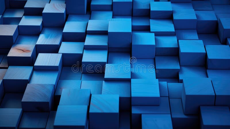 Shapes blue block stock illustration. Illustration of harmony - 370433649