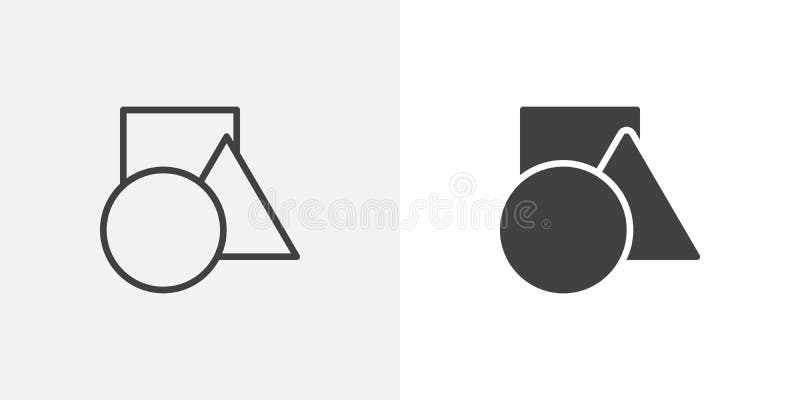 Square Circle Triangle Symbol Stock Illustrations – 16,924 Square ...