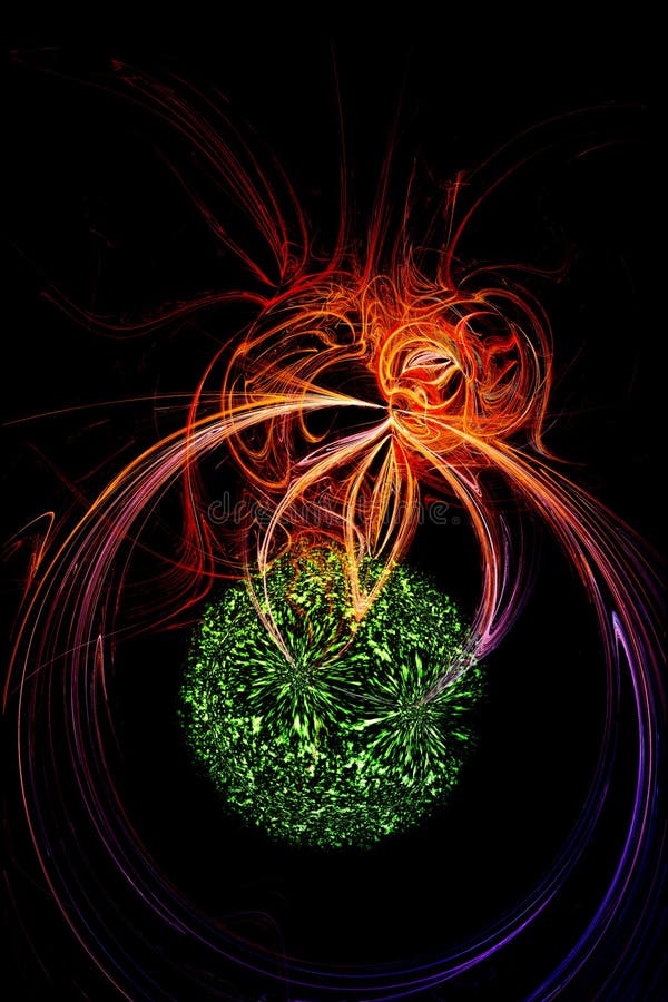 Shapes and Colors, Abstract Computer Art, Created without AI Stock ...