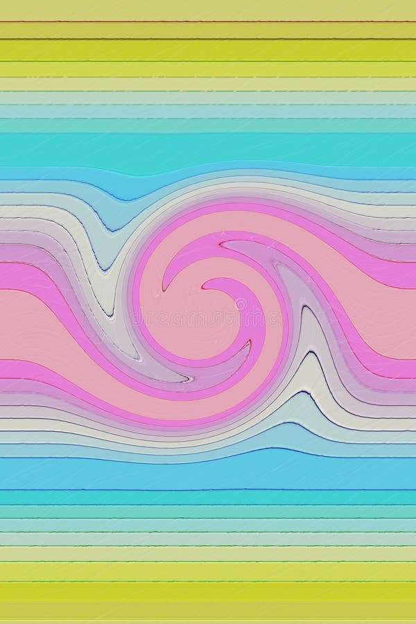 Colors and Shapes, Abstract Computer Art Created Manually Stock ...