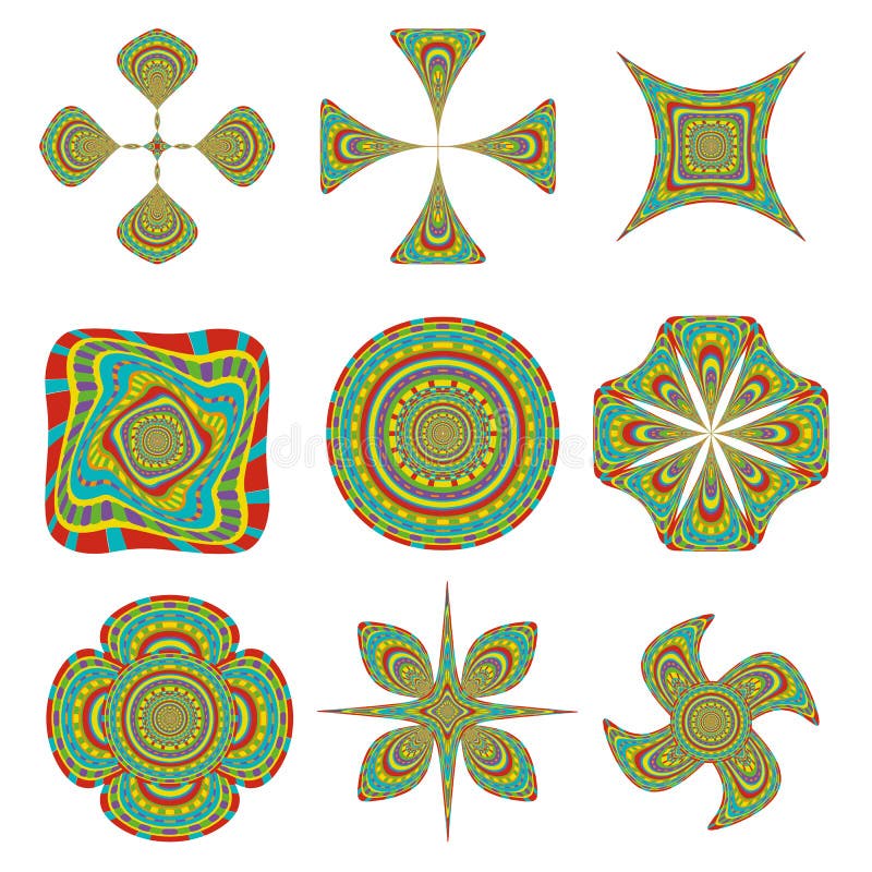 Shapes for decoration stock vector. Illustration of geometric - 48892762