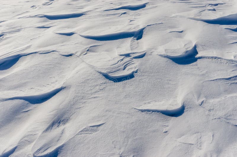 Shapes of Fresh Fallen Snow Stock Image - Image of rough, cold: 103618629
