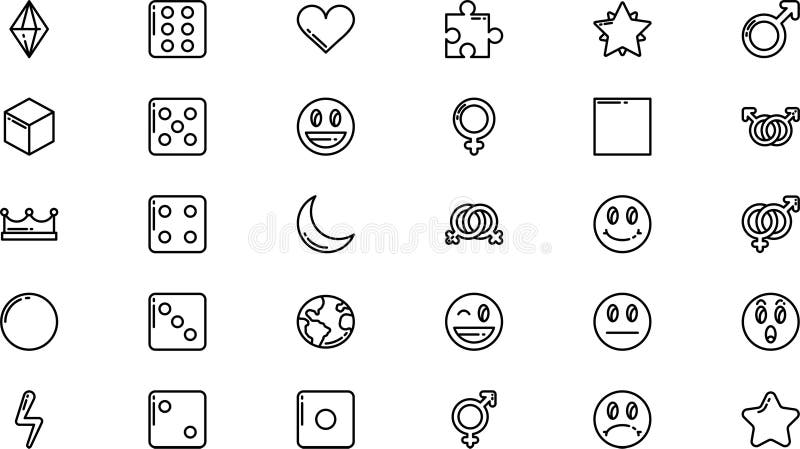Shapes Icons Pack High-Quality Vector Icons Collection with Editable ...