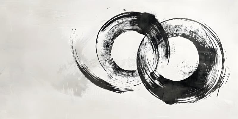 Shapes in Ink on a White Background Stock Image - Image of decoration ...