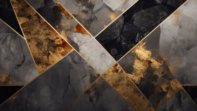 Shapes Marble Gold Background Stock Photo - Image of polished ...