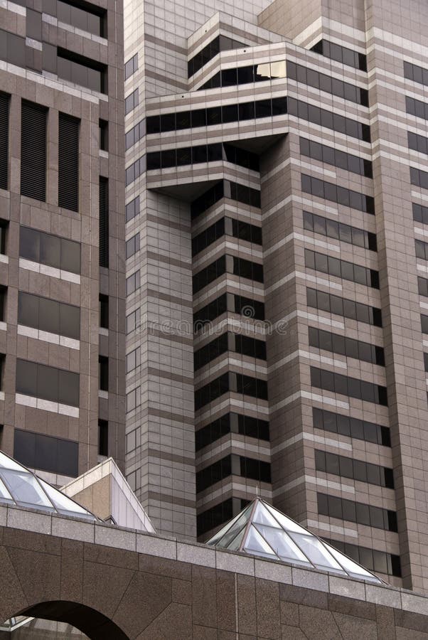 Shapes of a Modern Building Stock Image - Image of patterns, building ...