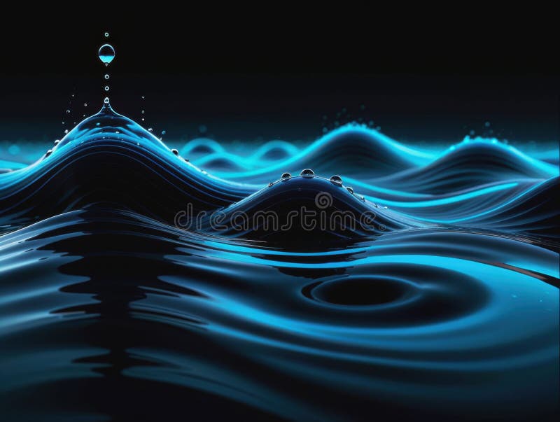 Shapes of the Water stock illustration. Illustration of neon - 366249573