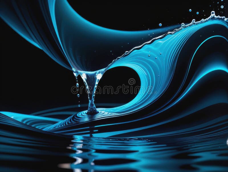 Shapes of the Water stock illustration. Illustration of vector - 366249628