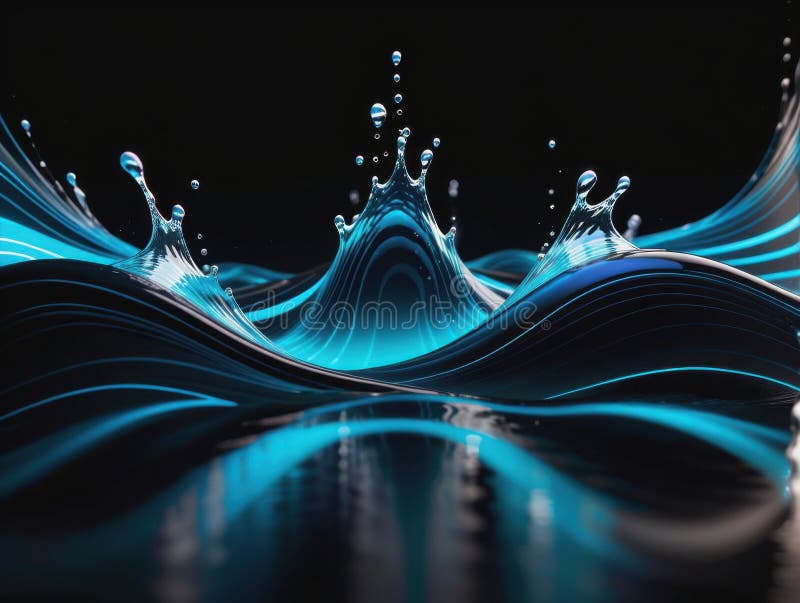 Shapes of the Water stock illustration. Illustration of design - 366249633