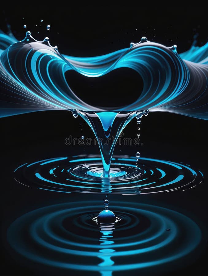 Shapes of the Water stock illustration. Illustration of pattern - 366249614