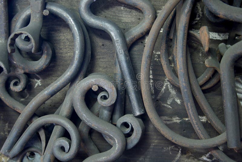 Shapes for wrought iron stock photo. Image of mold, iron - 62299546