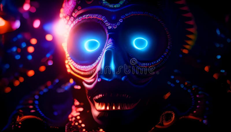 Shapeshifting Humanoid Creature on a Bright Background. Stock Footage ...