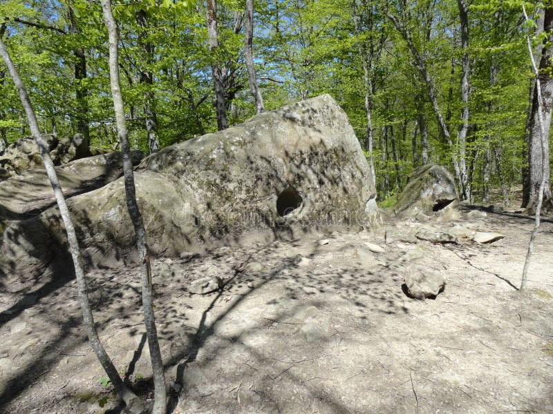 Shapsugs dolmen stock image. Image of geology, outcrop - 65255059