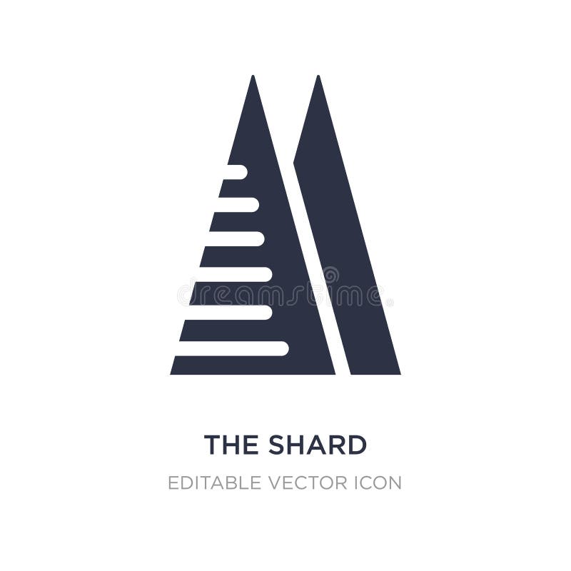 The Shard Icon on White Background. Simple Element Illustration from ...