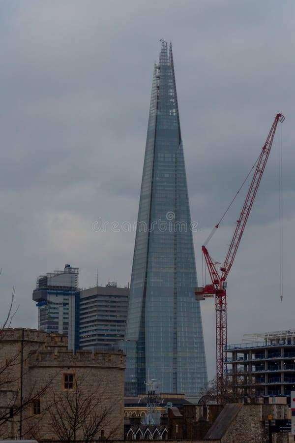 Shard Under the Cloudy Sky in Brighton, England, UK Editorial ...