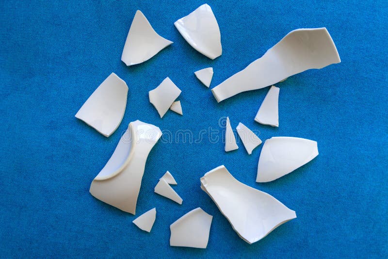 Broken Plate,dish. Splinters, Fragments Stock Image - Image of slice ...