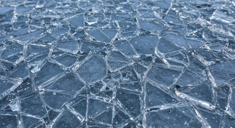 Shattered Ice Surface stock illustration. Illustration of breaking ...