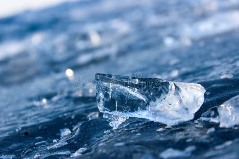 Shards of frozen river ice stock image. Image of scattered - 167643277