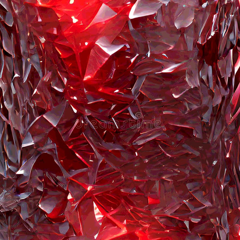 Shards of Red Abstract Background. Bright Red Crystals Stock Photo ...