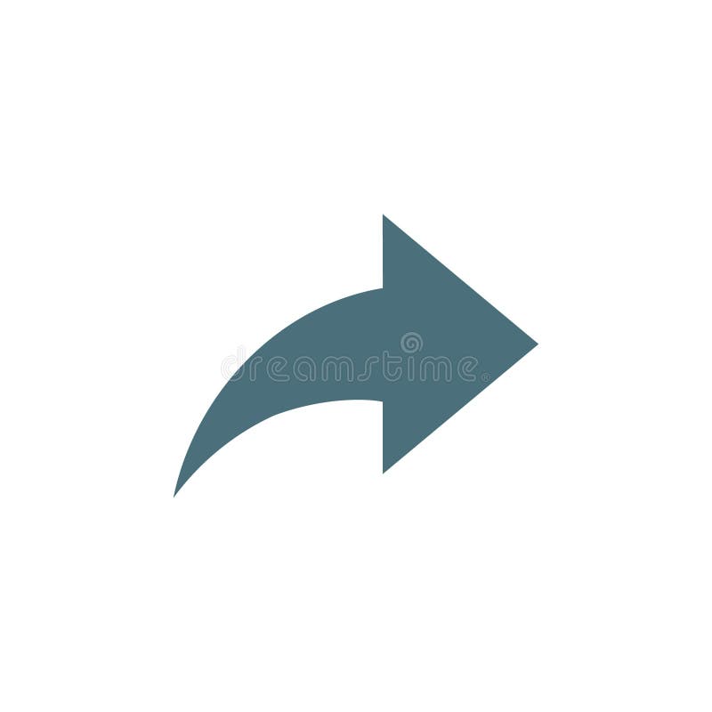 Share Arrow Line Icon. Link Arrowhead. Vector Stock Vector ...