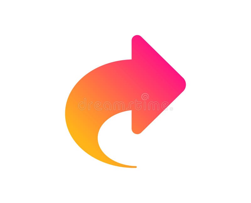 Share Arrow Icon. Link Arrowhead. Vector Stock Vector - Illustration of ...