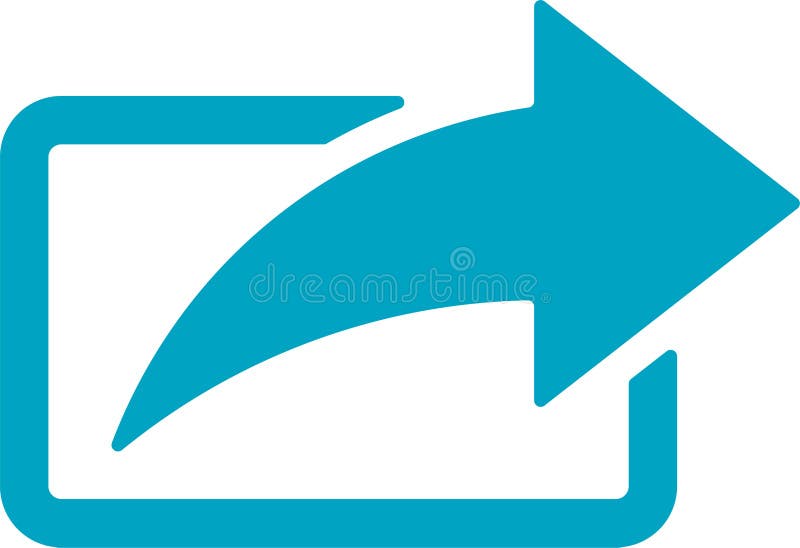 Share Arrow Icon stock vector. Illustration of vector - 96571019