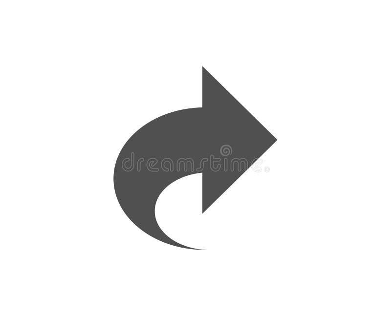 Share Arrow Simple Icon. Link Arrowhead. Stock Vector - Illustration of ...