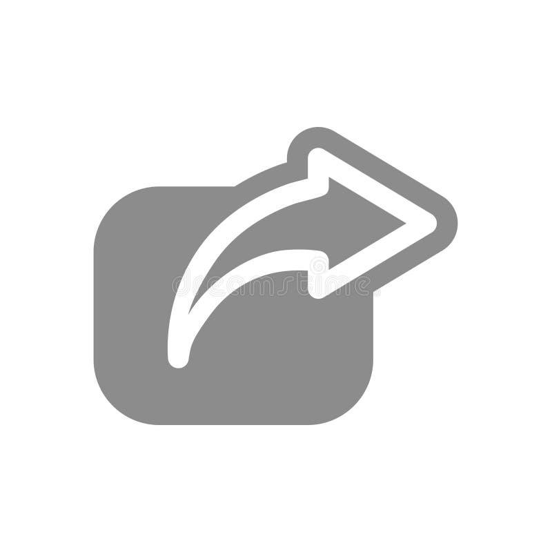 Share arrow vector icon stock vector. Illustration of sign - 337455784