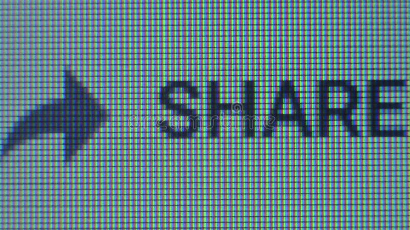 The Share Button on the Computer Screen. the Cursor Clicks on the Share ...