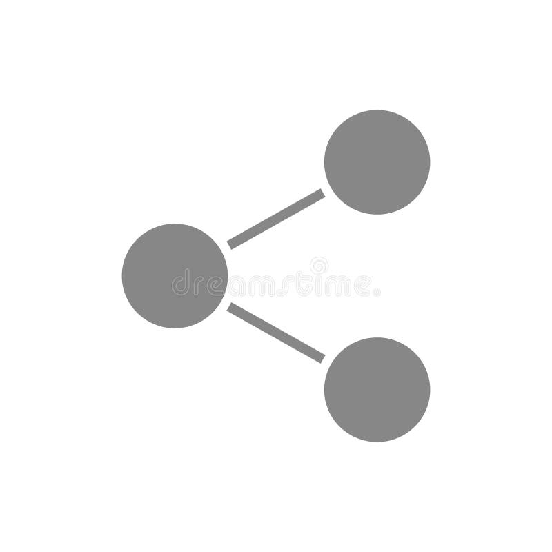 Share Button Gray Icon. Social Network Feedback Symbol. Stock Vector ...