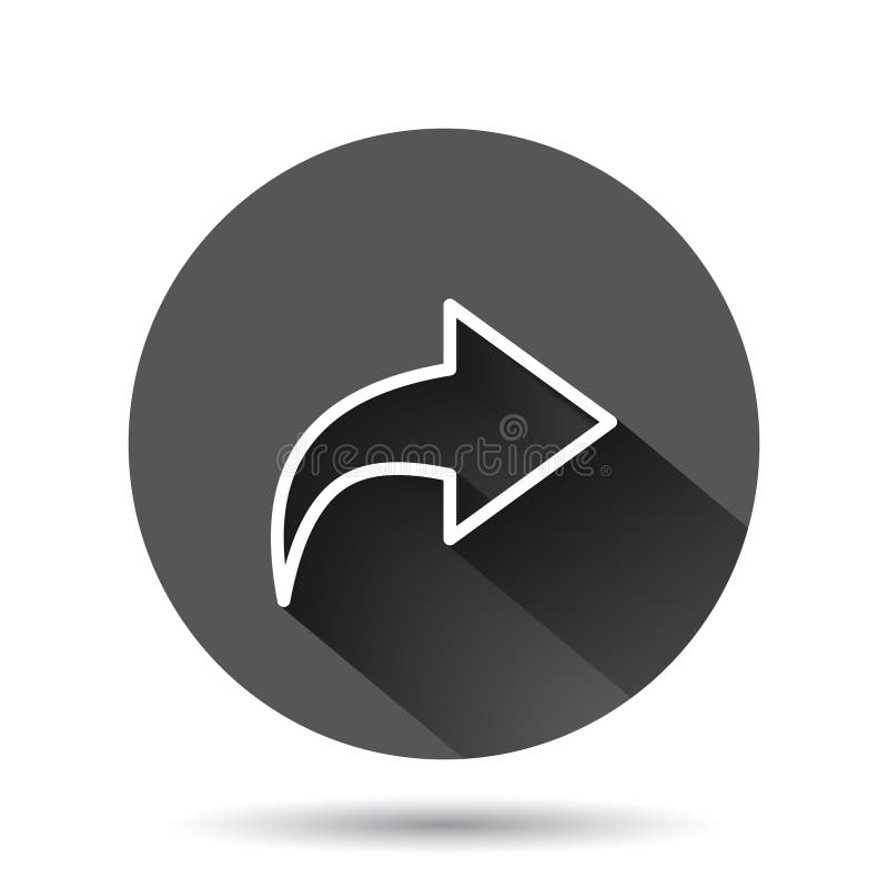 Share Button Icon in Comic Style. Arrow Cartoon Sign Vector ...