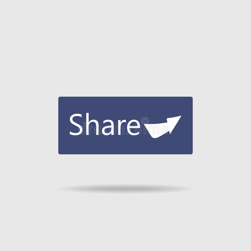Share Button Icon on Gray Isolated Background. Layers Grouped for Easy ...
